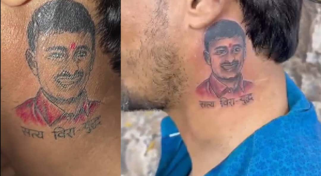 Dhananjay Deshmukh Tattoo: 'सत्य-विरा-युध्द', काळजात असंख्य वेदना अन् ...