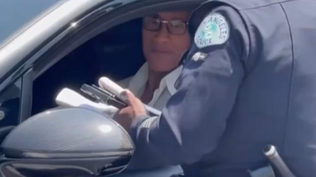 Dwayne Johnson Pulled Over By Police Moments After Hollywood Walk Of ...